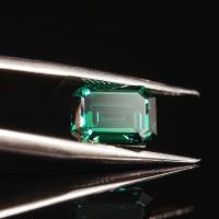 China Green Emerald Princess Cut 1 Carat Moissanite Loose Stone Diamond for sale