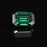 China Green Emerald Princess Cut 1 Carat Moissanite Loose Stone Diamond for sale