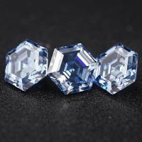 China Hexagon Cut Sapphire Grey Loose Moissanite Gemstones Diamond Jewelry for sale
