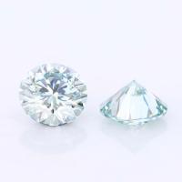China Round Brilliant Cut Silicon Carbide Light Blue Moissanite Lab Created 8mm for sale