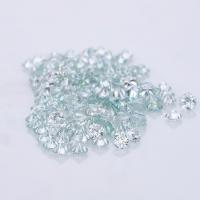 China Round Brilliant Cut Silicon Carbide Light Blue Moissanite Lab Created 8mm for sale