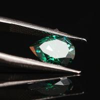 China Pear Emerald Cut 2 Carat Moissanite Loose Stone Gem VVS Clarity 1.5mm-10mm for sale
