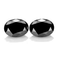 China Black Emerald Cut Moissanite Loose Stone Diamond 2 Carat for sale