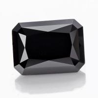 China Black Emerald Cut Moissanite Loose Stone Diamond 2 Carat for sale