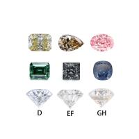 China Customized Loose Moissanite Gemstones Solitaire Emerald Cut Pink for sale