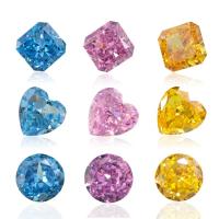 China Customized Loose Moissanite Gemstones Solitaire Emerald Cut Pink for sale