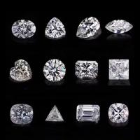 China Customized Loose Moissanite Gemstones Solitaire Emerald Cut Pink for sale