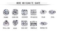 China Customized Loose Moissanite Gemstones Solitaire Emerald Cut Pink for sale