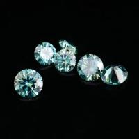 China Lab Created Green Loose Moissanite Gemstones Emerald Cut OEM for sale