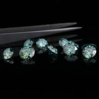 China Lab Created Green Loose Moissanite Gemstones Emerald Cut OEM for sale