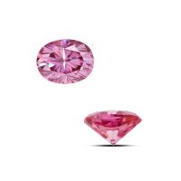China Custom Princess Cut Pink Loose Moissanite Diamonds Heart Lab Created for sale