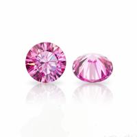 China Labs Heart Barely Pink Loose Moissanite Gemstones 1 Carat 6mm for sale