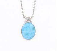 China Sunflower Retro Gold Plated 925 Larimar Sterling Silver Pendant Necklace for sale