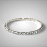 China 18K Silver Prong 0.5ct Diamond Moissanite Jewelry Customized For Wedding Engagement for sale