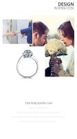 China 18K Silver Prong 0.5ct Diamond Moissanite Jewelry Customized For Wedding Engagement for sale