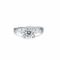 China 925 Sterling Silver Bridal Moissanite Engagement Ring Set 1 Carat for sale