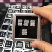 China S925 Sterling Silver Moissanite Wedding Bands Round Cut 3mm 1.5 Carat Diamond for sale