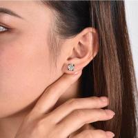 China D Color Gold Moissanite Jewelry Hip Hop Diamond Earrings Engagement Jewelry for sale