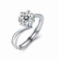 China D VSS1 Moissanite Jewelry 925 Sterling Silver 0.5/1/2/3 Carat Diamond for sale