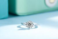 China D VSS1 Moissanite Jewelry 925 Sterling Silver 0.5/1/2/3 Carat Diamond for sale