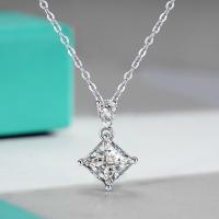 China 925silver 1 Carat Diamond Moissanite Pendant Necklace Women Gift for sale