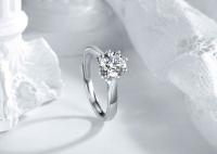China Eternity 925 Silver 2 Carat Moissanite Solitaire Ring Princess Cut Gold Plated Wedding Jewelry for sale