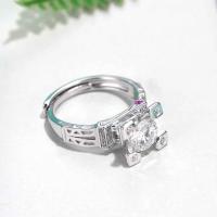 China 1ct Engagement Moissanite Jewelry Women Wedding Infinity Ring ODM for sale