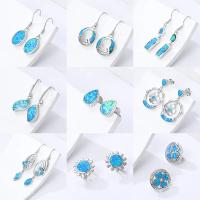 China Multicolor Small Gold Plated Sterling Opal Jewelry Stud Earrings for Women for sale