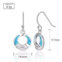 China Custom S925 Sterling Blue Opal Necklace Silver Pendant Jewellery for sale