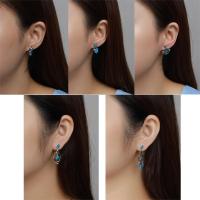China Custom S925 Sterling Blue Opal Necklace Silver Pendant Jewellery for sale