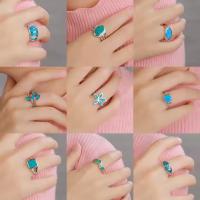 China Natural Gemstone Quartz Adjustable Sterling Opal Jewelry 925 Sterling Silver ring for sale