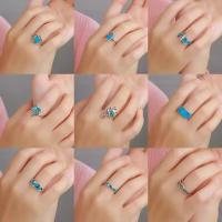 China Engagement Wedding Stone Sterling Opal Jewelry Rings White Gold Plated for sale
