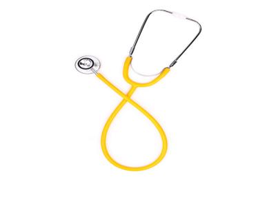 China Hospital Use Best Seller Yellow Dual Head Aluminum Stethoscope for sale