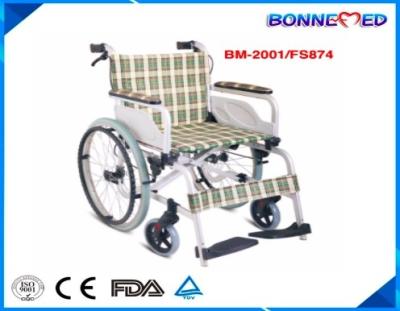 China BM-2001/FS874 Best Price Foldable Manual Wheelchair ,Detachable Wheelchair/Foshan Wheelchair/Aluminum Cheap Wheelchair for sale