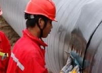 China Polyethylene heat shrinkable tape for joint filed coating of pipes for sale