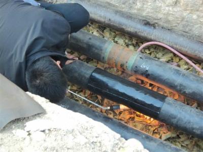 China Heat Shrinkable Wrap Around Sleeves With Closure Patch For Pipe Joint Coating for sale