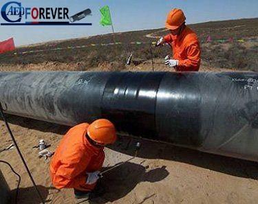 China Cross Linked Polyethylene Backing Heat Shrinkable Sleeves  For Pipe Joint Coating for sale