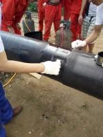 China 2PE Heat Shrink Wraparound Sleeves With Closure Patch For Pipeline Joint Coating for sale