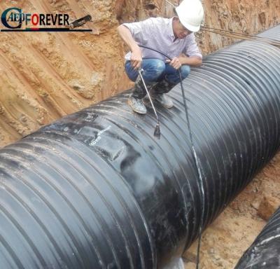 China Cross Linked polyethyleline Backing Heat Shrink Sleeves With Closure Patch For Oil Gas Pipeline Joint Coating for sale