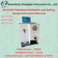 China SD-6536C Manual Petroleum Distillation Analyser ASTM D86 Compressor Refrigeration for sale