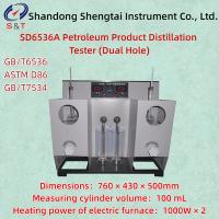 China Double Hole Petroleum Product Distillation Analyzer SD6536A ASTM D86 for sale