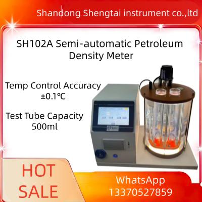 China SH102A Semi-Automatic Petroleum Density Meter Touch Screen & Precise Pt100 Temp Control Dual Holes ASTM D1298 for sale