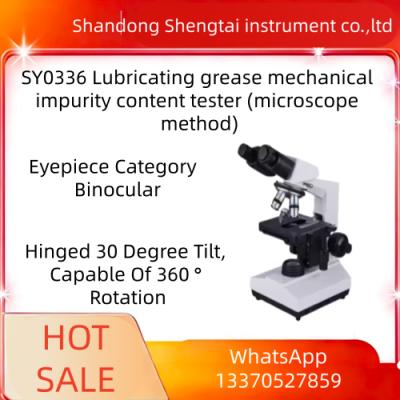 China SY0336 Grease Mechanical Impurity Tester SH/T0336‑1994 100× Microscope for Lubricant Impurity Detection for sale