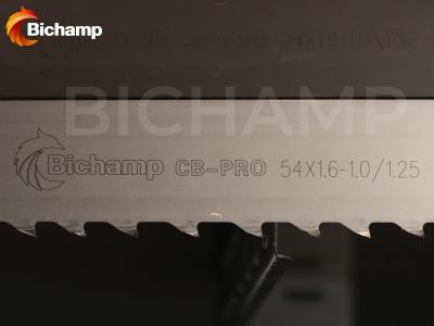 China Carbide Vertical Band Saw Blades Hardened Multi Chip Tooth Set for sale