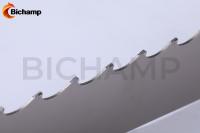 China Sawmill Carbide Wood Cutting Bandsaw Blades 27x0.90mm Industrial High Speed Triple-Chip for sale
