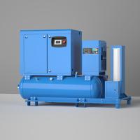 China Electric Portable Rotary Integrated Screw Air Compressor 380V Air / Water Cooling for sale