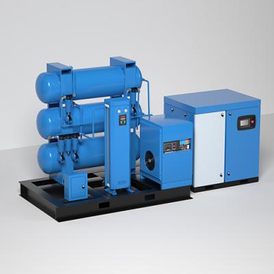China 380V Electric Integrated Screw Air Compressor Air Cooling Customized Color for sale