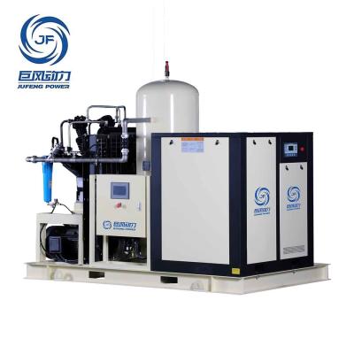 China Medium And High Pressure Screw Booster Integrated Air Compressor With Tank for sale