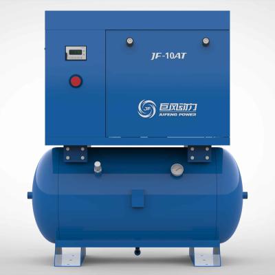 China Jufeng 10HP 7.5kW Single-Phase Permanent Magnet Screw Air Compressor for sale