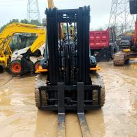 China Second-hand TOYOTA 7FD50 Balanced Heavy diesel Forklift 5000kg Rated Load and Low Consumption Heavy Cargo Transportation for sale